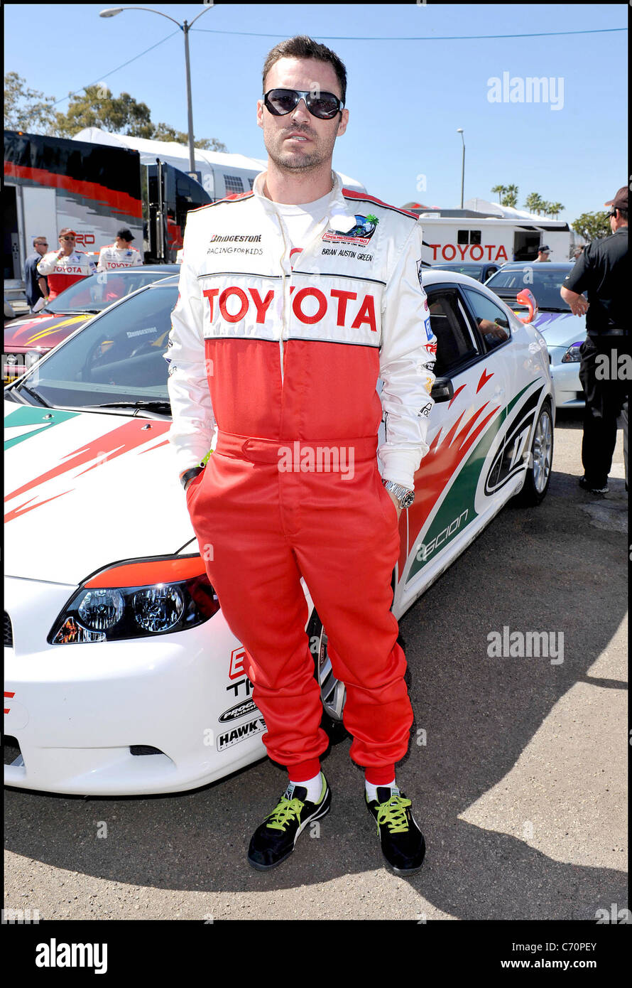 Brian Austin Green Pess practice day for the Toyota Pro Celebrity Race ...