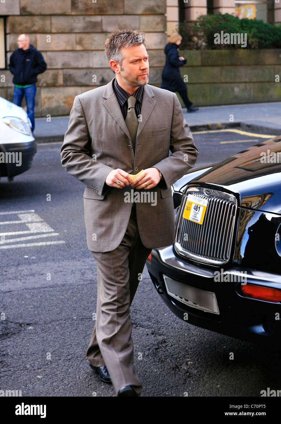 Darren Day arrives at court where he is on trial, accused of carrying a ...