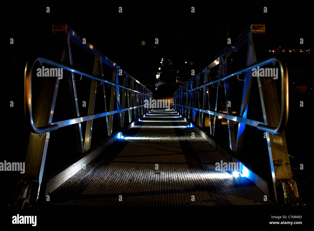 Bridge at night Stock Photo - Alamy