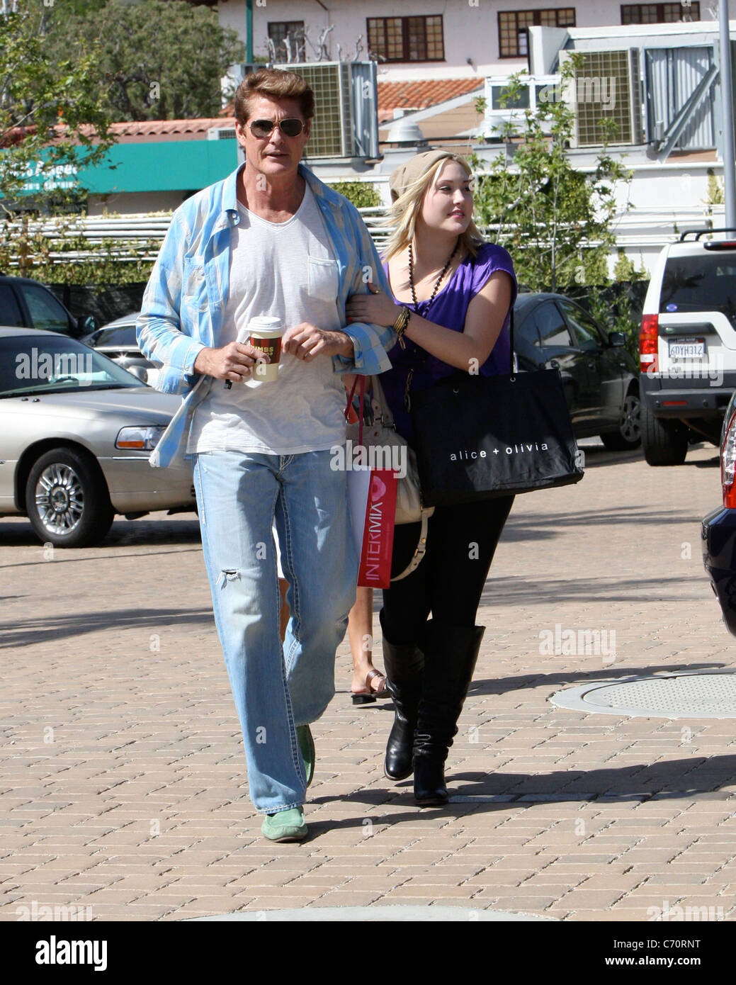 David Hasselhoff and daughter Hayley Amber were spotted shopping in ...