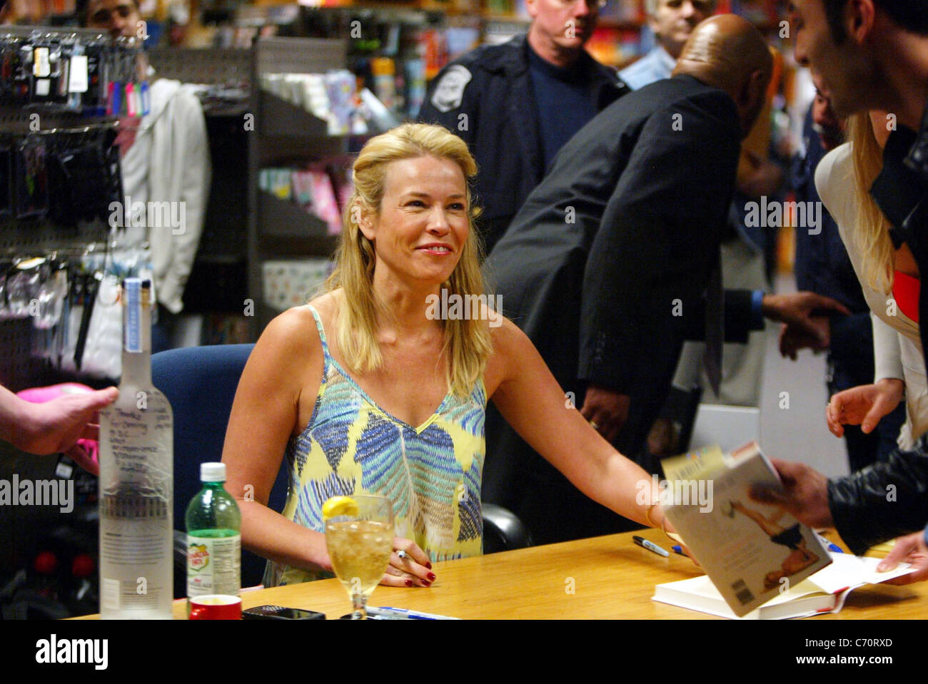 Chelsea Handler arrived late at Borders Books to sign her book Chelsea ...