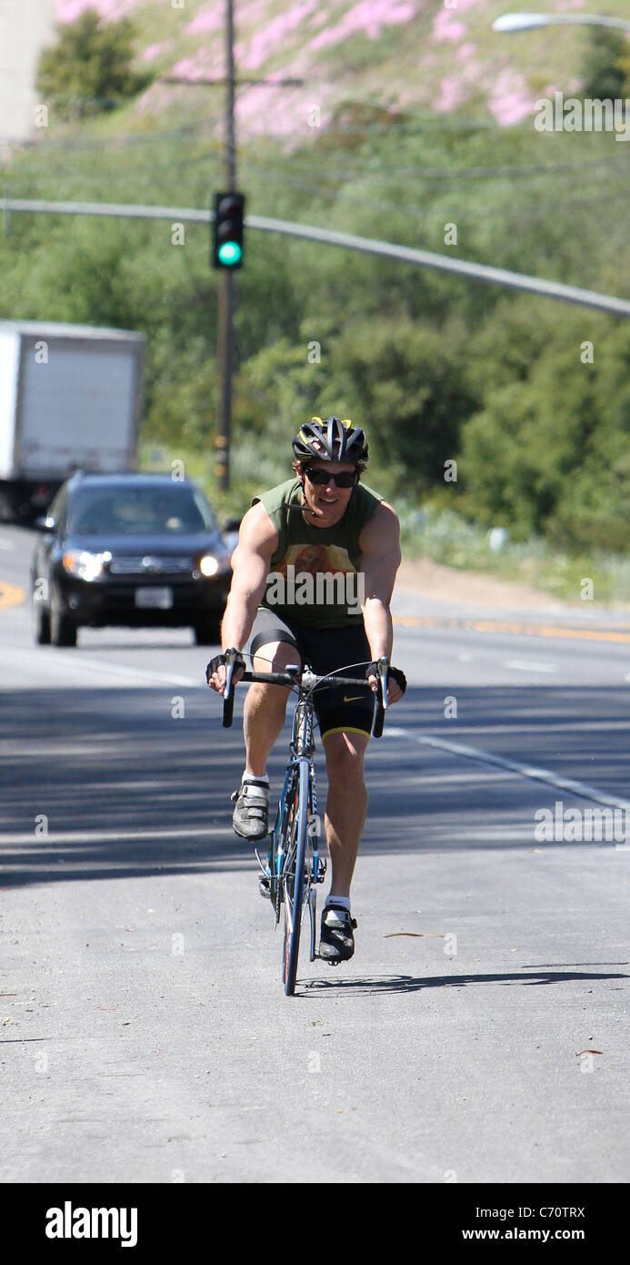 Matthew McConaughey was spotted on a bike ride with a friend in Malibu ...