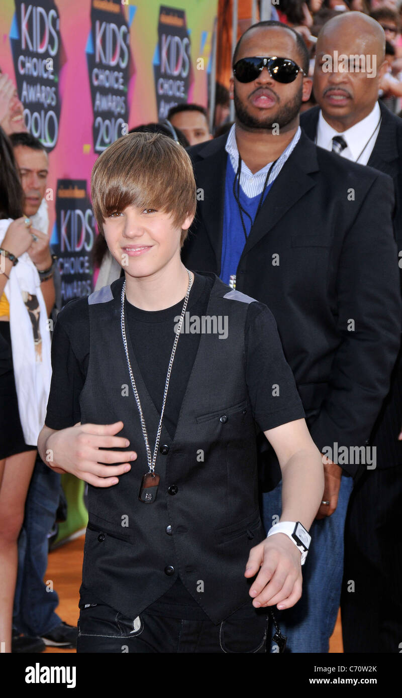 Justin Bieber Nickelodeon's 23rd Annual Kids' Choice Awards - Arrivals ...