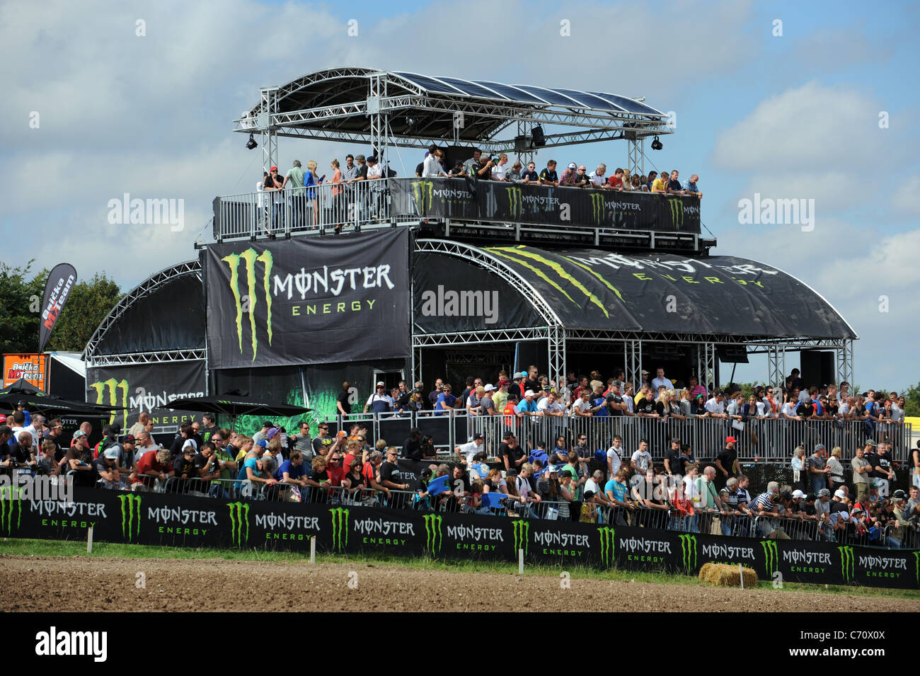 Spectators at a Motocross Race Stock Photo - Alamy