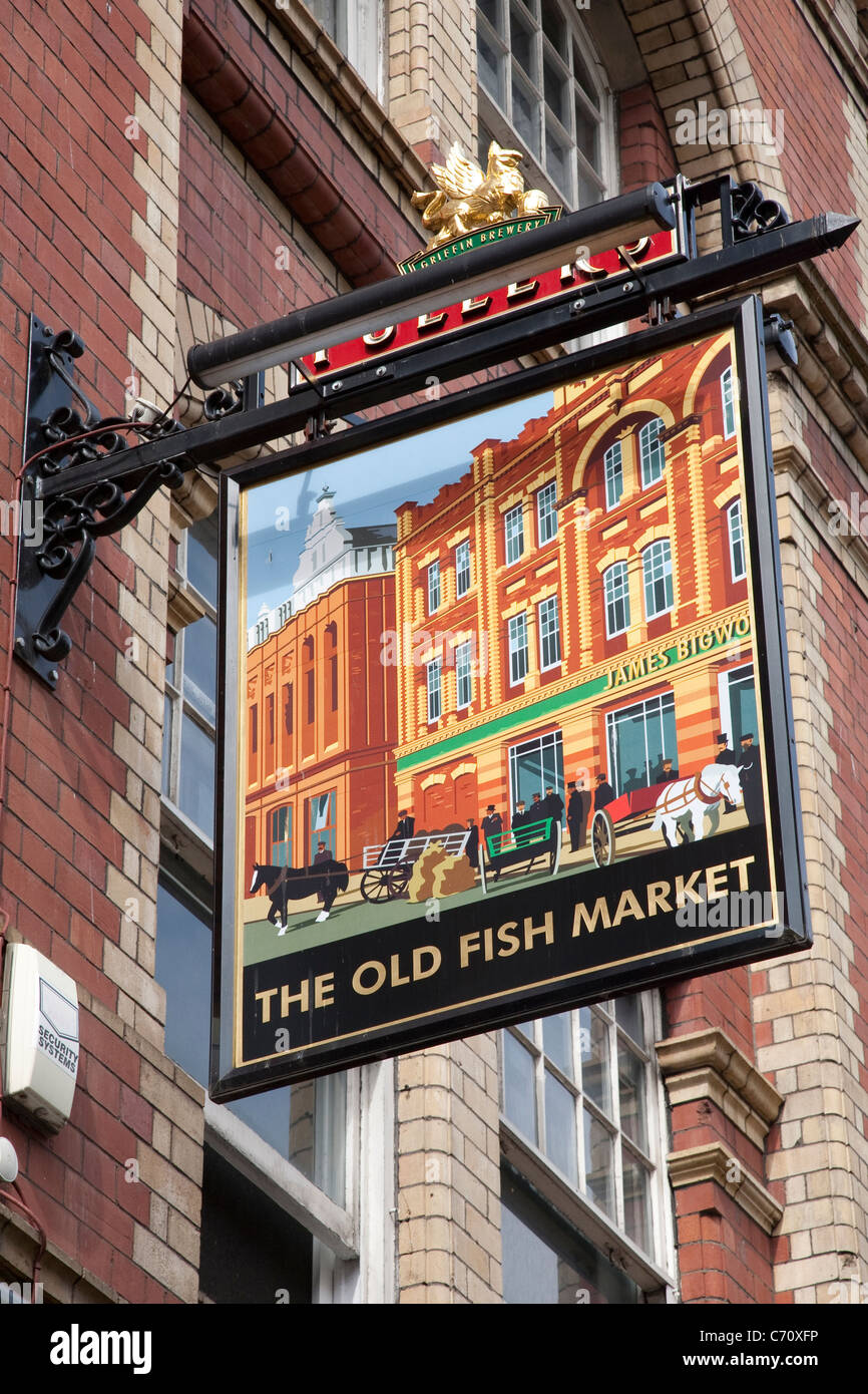 The Old Fish Market Sign, Bristol, England, UK Stock Photo - Alamy