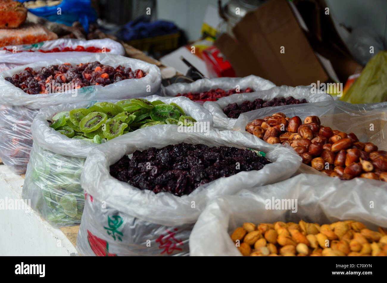 Fruits with plastic hi-res stock photography and images - Alamy