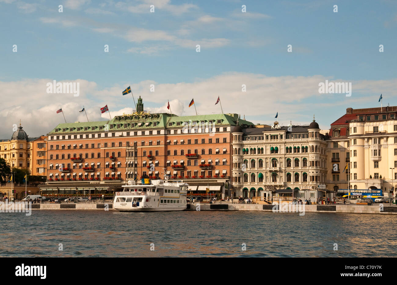 Grand Hotel on the waterfront in Stockholm, Sweden Stock Photo - Alamy