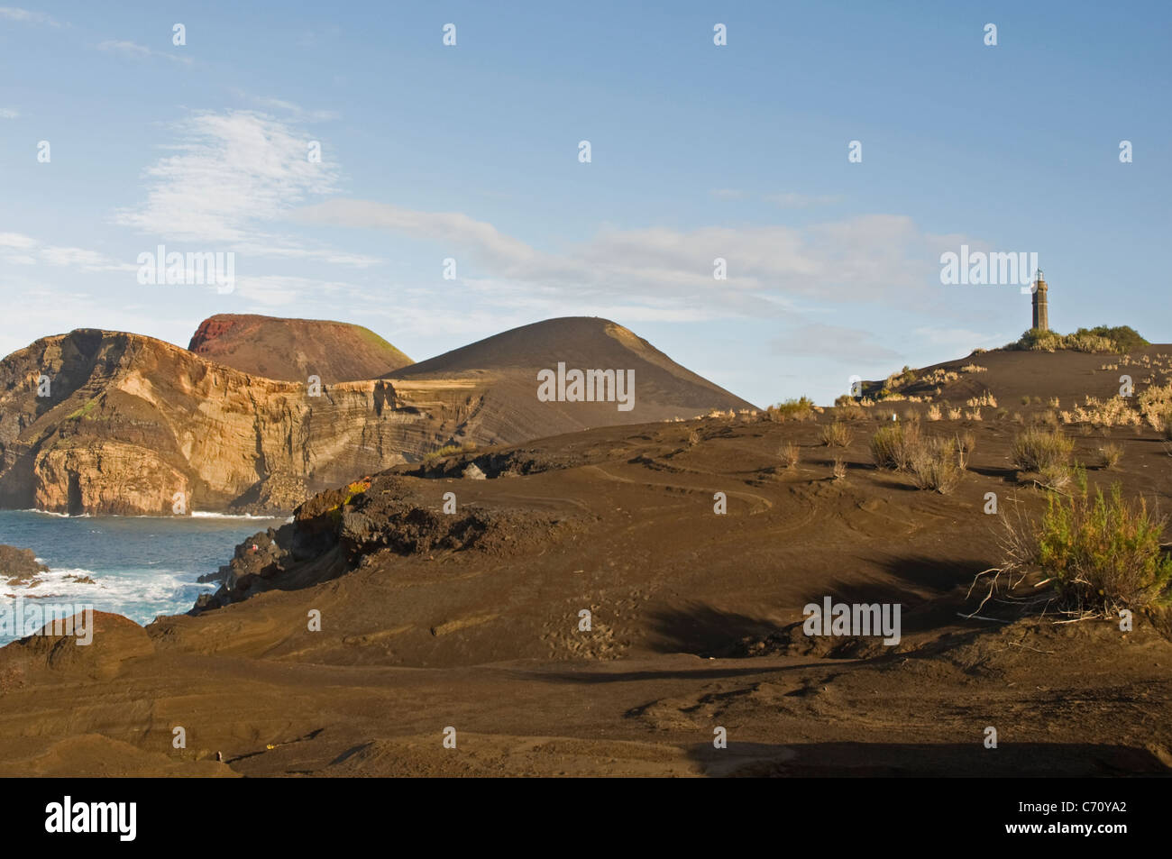EUROPE PORTUGAL AZORES Faial Ponta dos Capelinhos with 1958 volcano ...