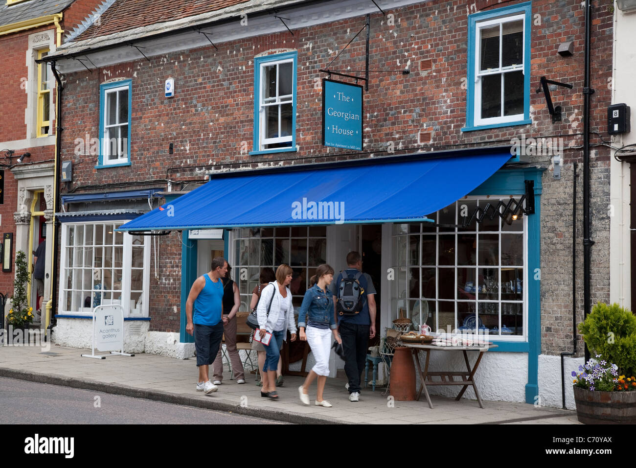 The Georgian House Shop; Wareham; Dorset; England; UK Stock Photo - Alamy