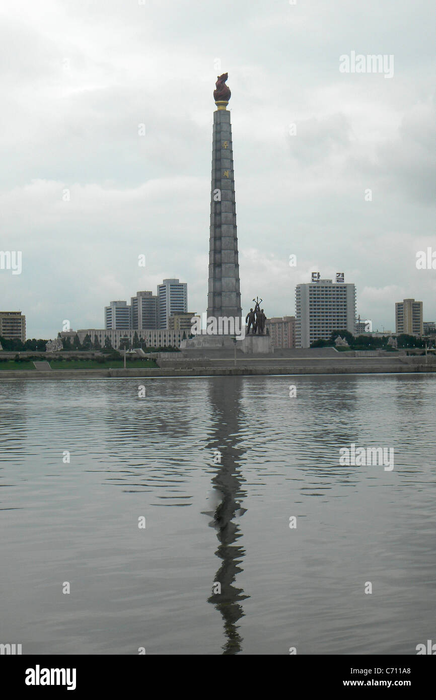 Juche tower, Pyongyang, North Korea Stock Photo - Alamy