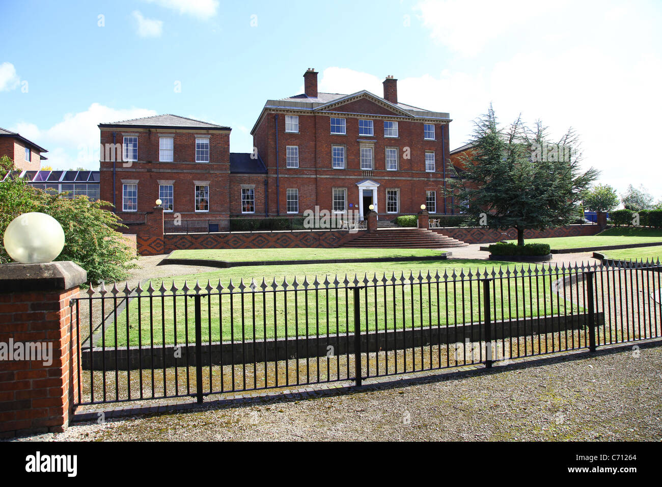 Front of Etruria Hall in Etruria, Stoke-on-Trent, Staffordshire ...