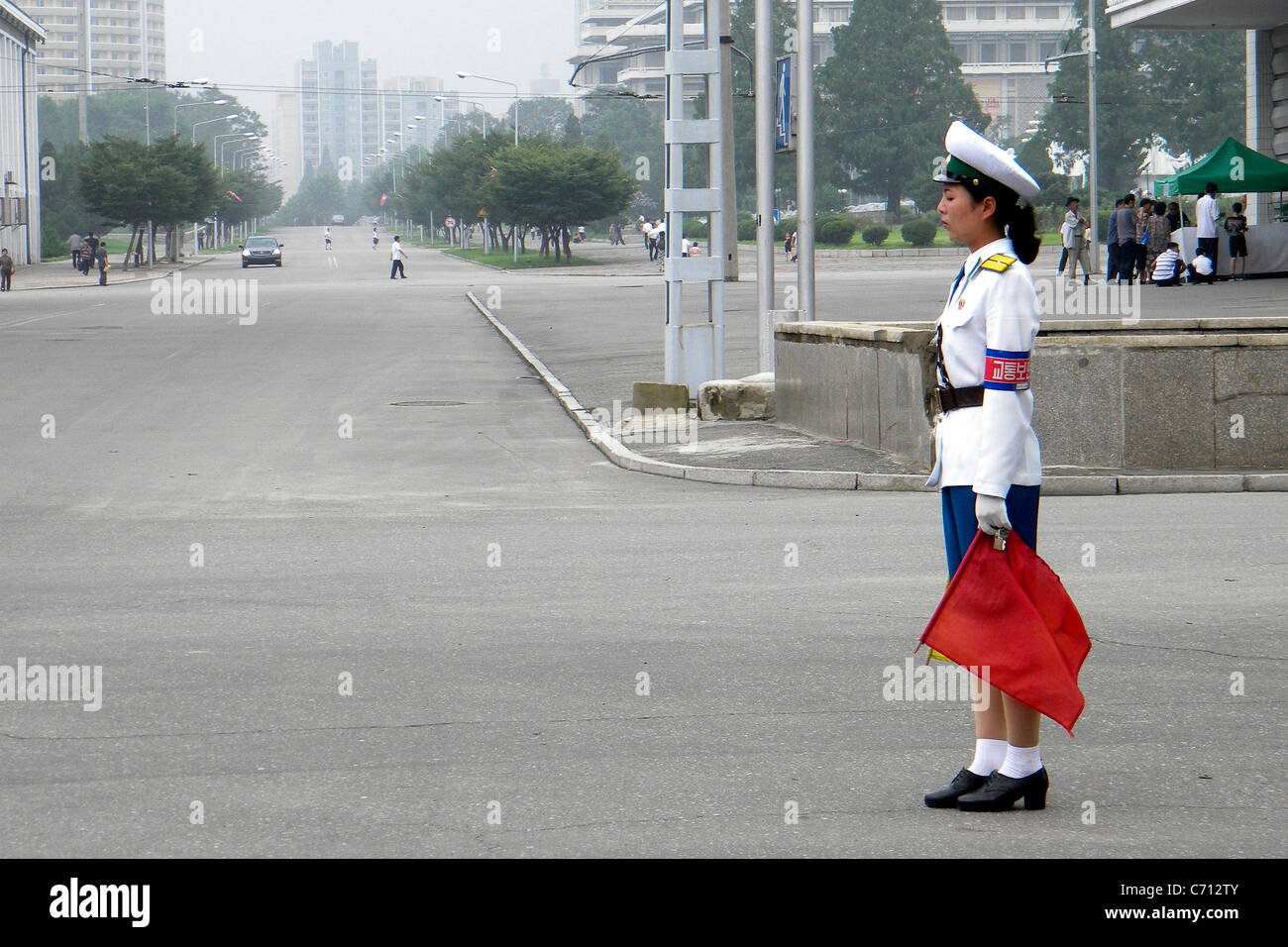 Traffic police, Pyongyang, North Korea Stock Photo - Alamy