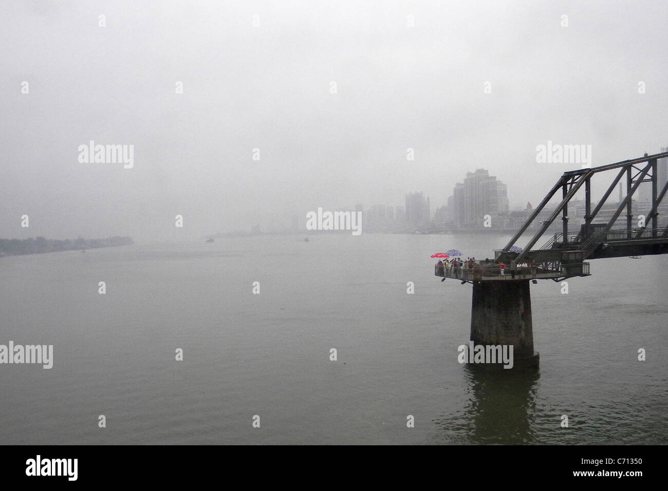 China-Korea bridge, Pyongyang, North Korea Stock Photo - Alamy