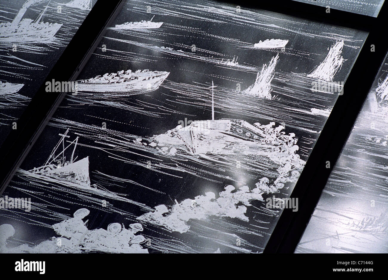 Dunkirk Memorial in Northern France. WW1 and WW2 Cemeteries maintained ...