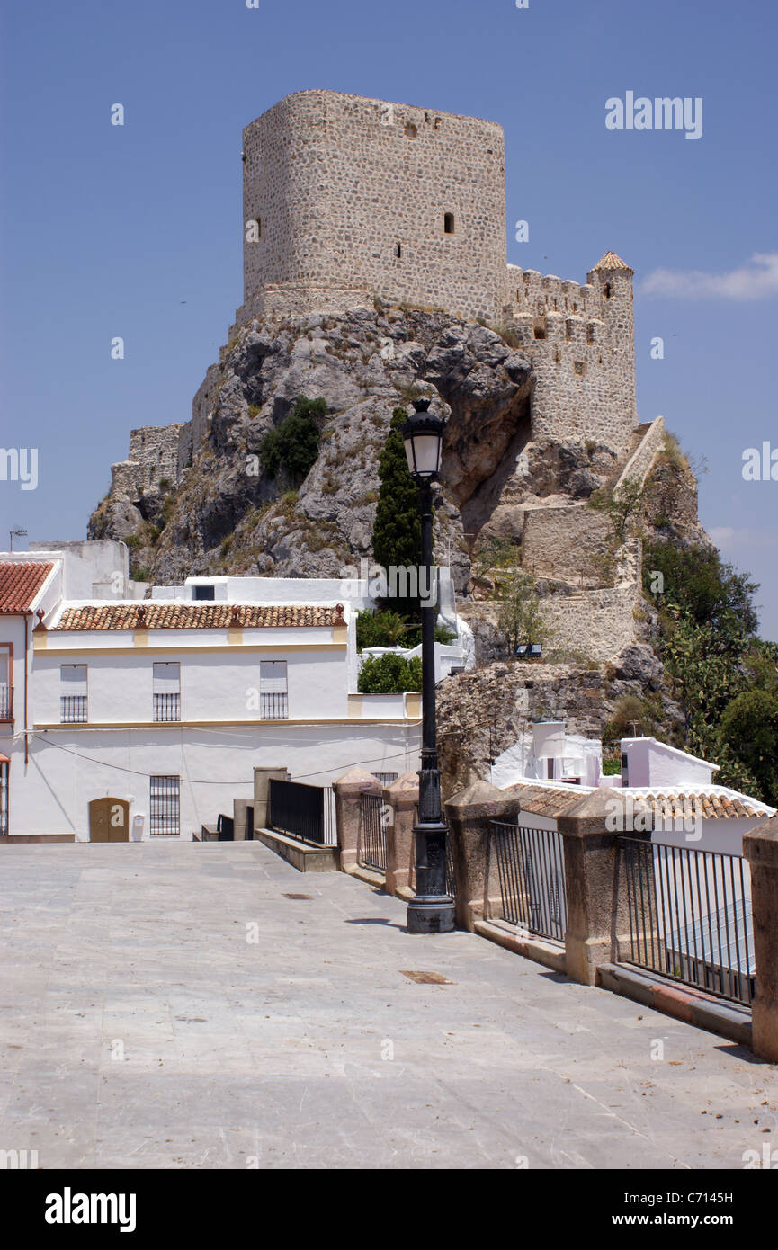 MOORISH CASTLE OVERLOOKING THE SPANISH VILLAGE OF OLVERA SPAIN ...