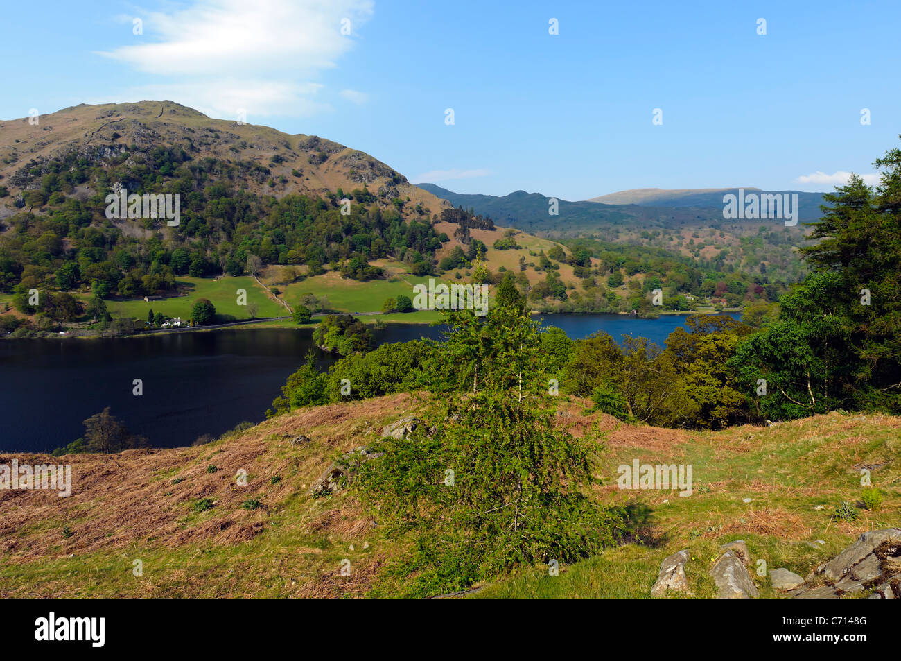 Grasmere Lake in Lake District National Park England Stock Photo - Alamy