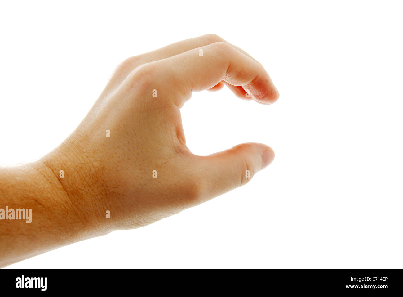 Human hand isolated on pure white background Stock Photo - Alamy