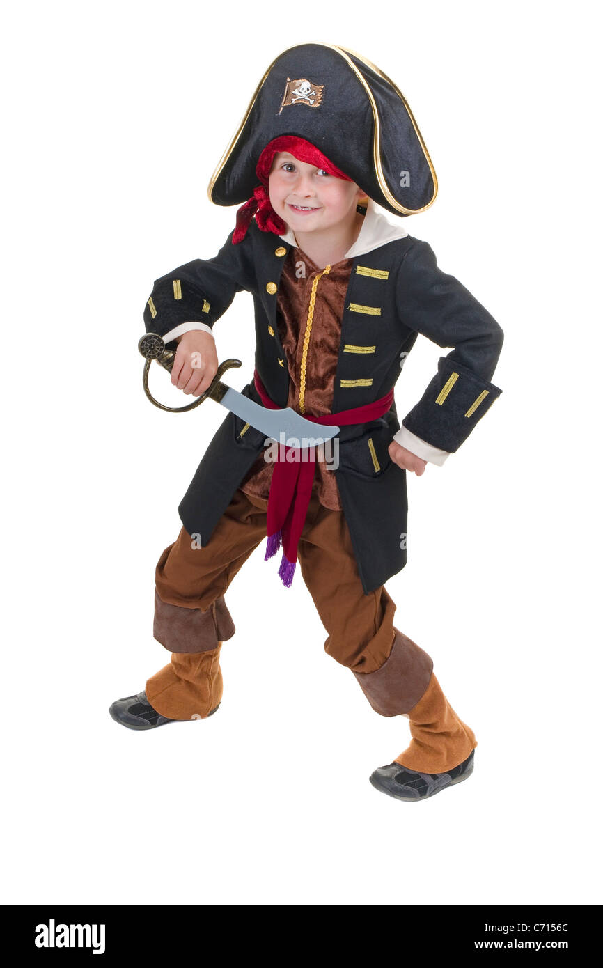 Vintage kids playing pirate hi-res stock photography and images - Alamy