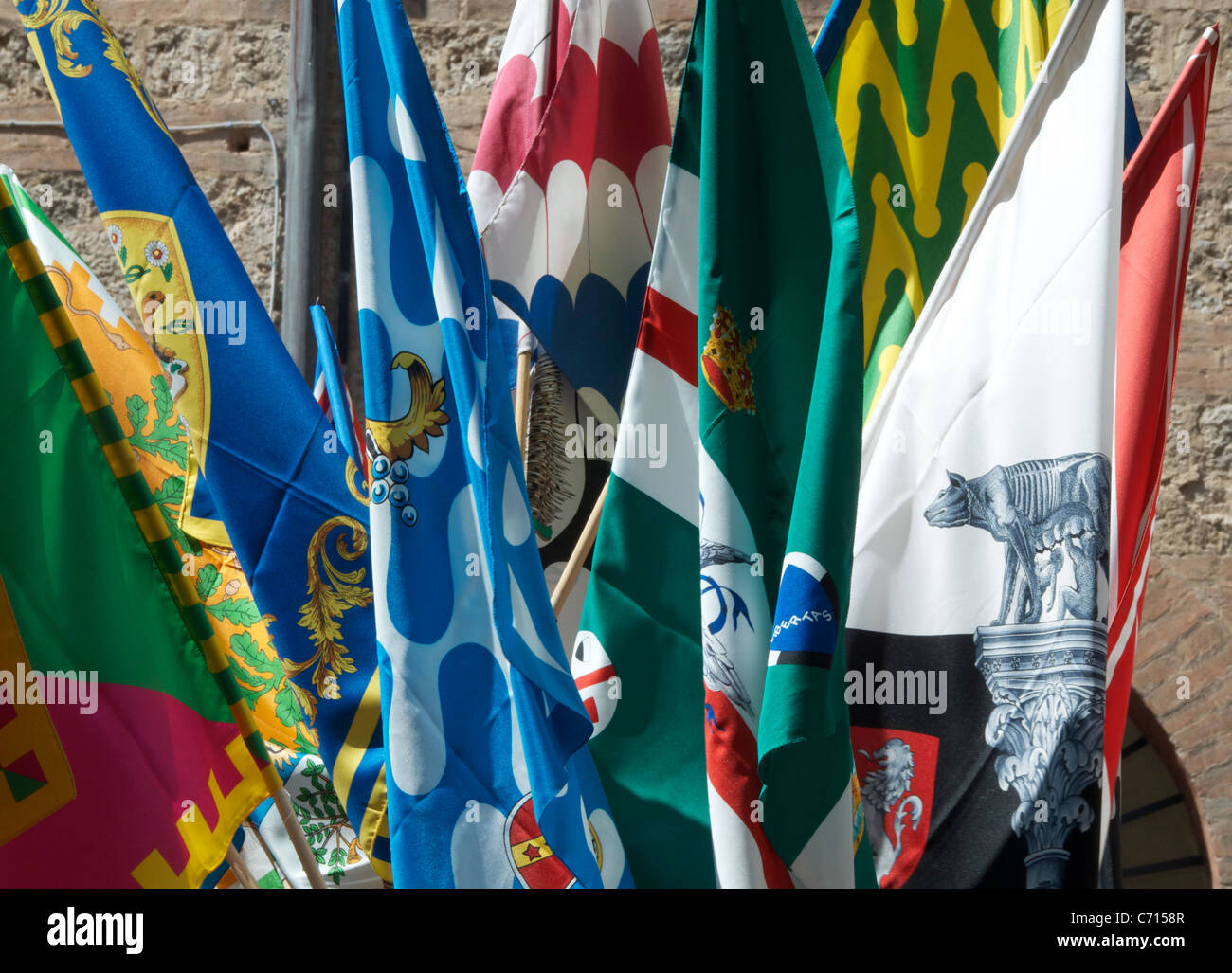 Siena flags hi-res stock photography and images - Alamy