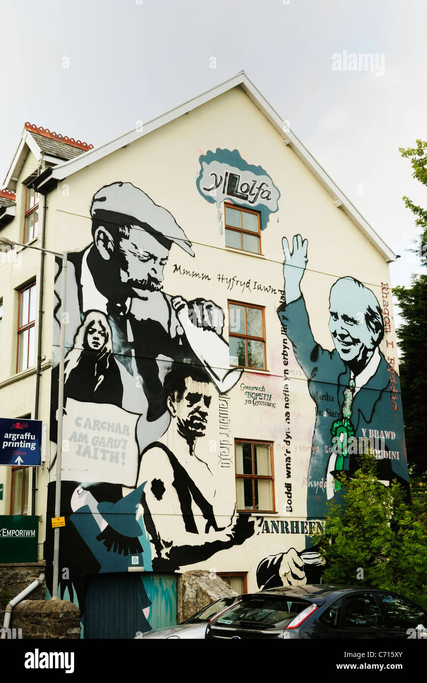 Welsh mural hi-res stock photography and images - Alamy