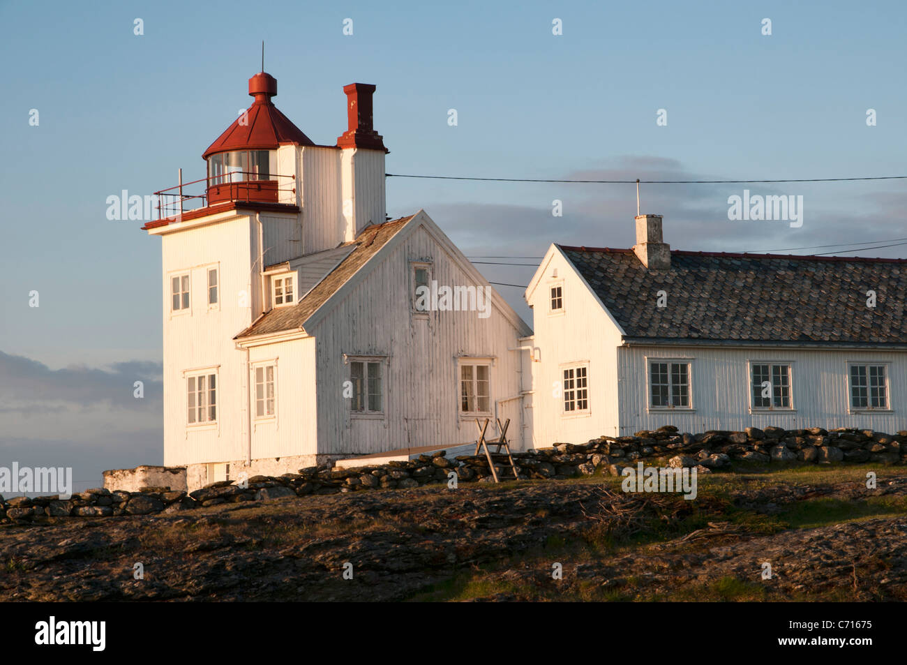 Tungenes lighthouse near Stavanger, Norway Stock Photo - Alamy