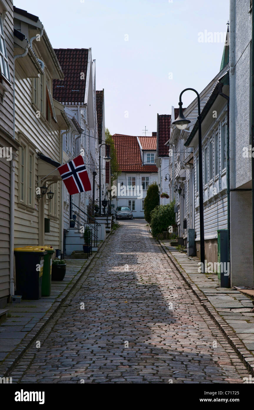 The old area of Stavanger, Norway Stock Photo - Alamy