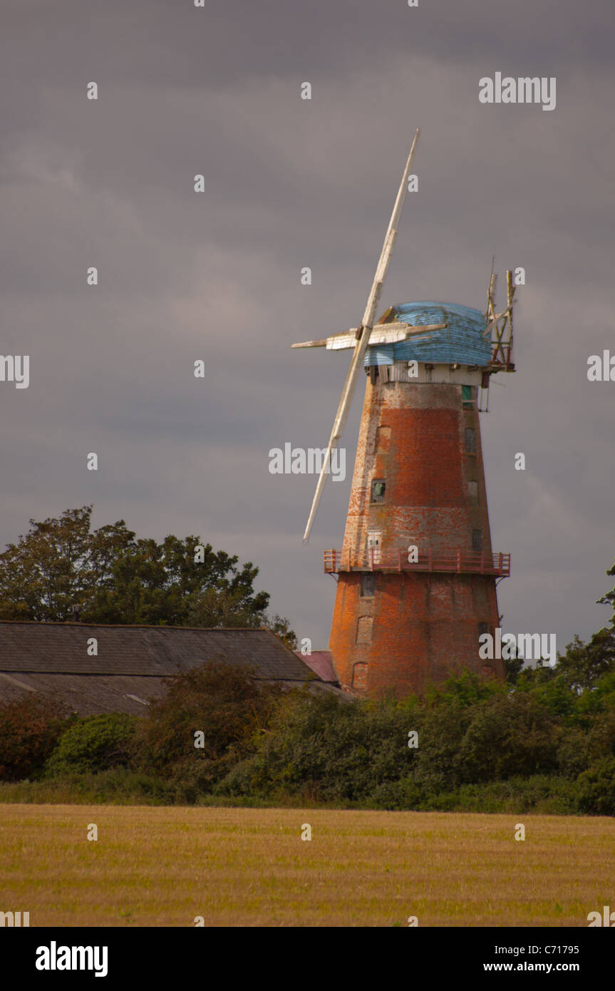 Sutton corn windmill Norfolk Stock Photo - Alamy