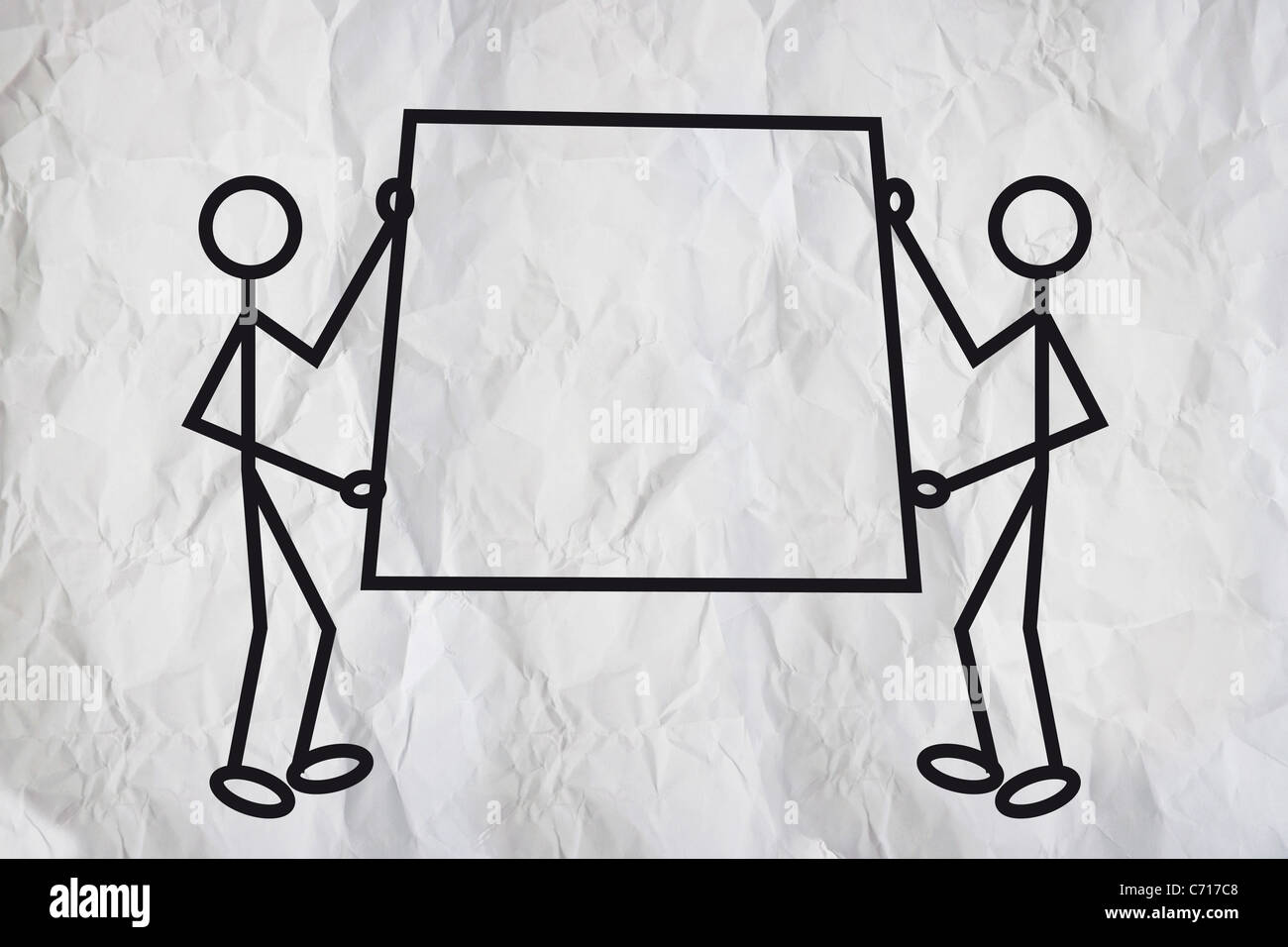 Man carrying poster with hi-res stock photography and images - Alamy