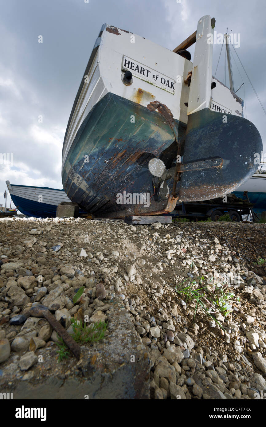 Stern on wooden boat hi-res stock photography and images - Alamy