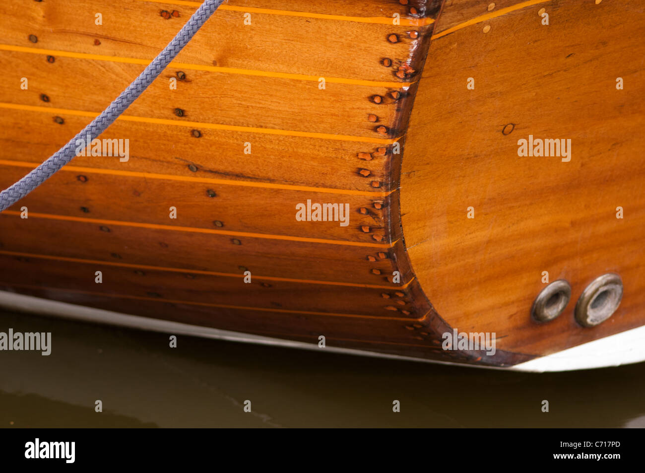 detail carvel built or carvel planking norfolk broads tradition sailing ...