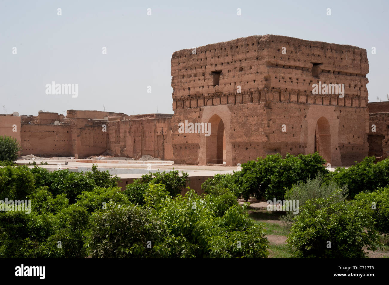 El Badi Palace, Marrakech, Morocco Stock Photo - Alamy