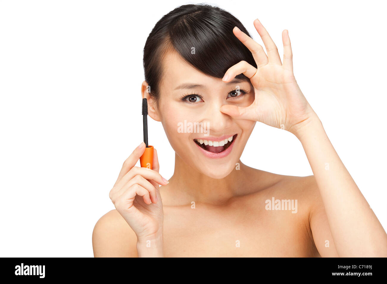 One eye makeup hi-res stock photography and images - Alamy