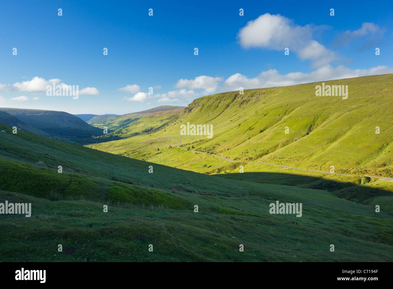 Gospel Pass. The Black Mountains. Brecon Beacons National Park. Powys ...