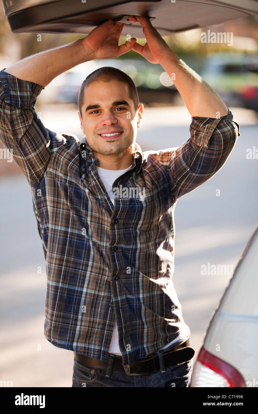 Portrait of a fit man smiling Stock Photo - Alamy
