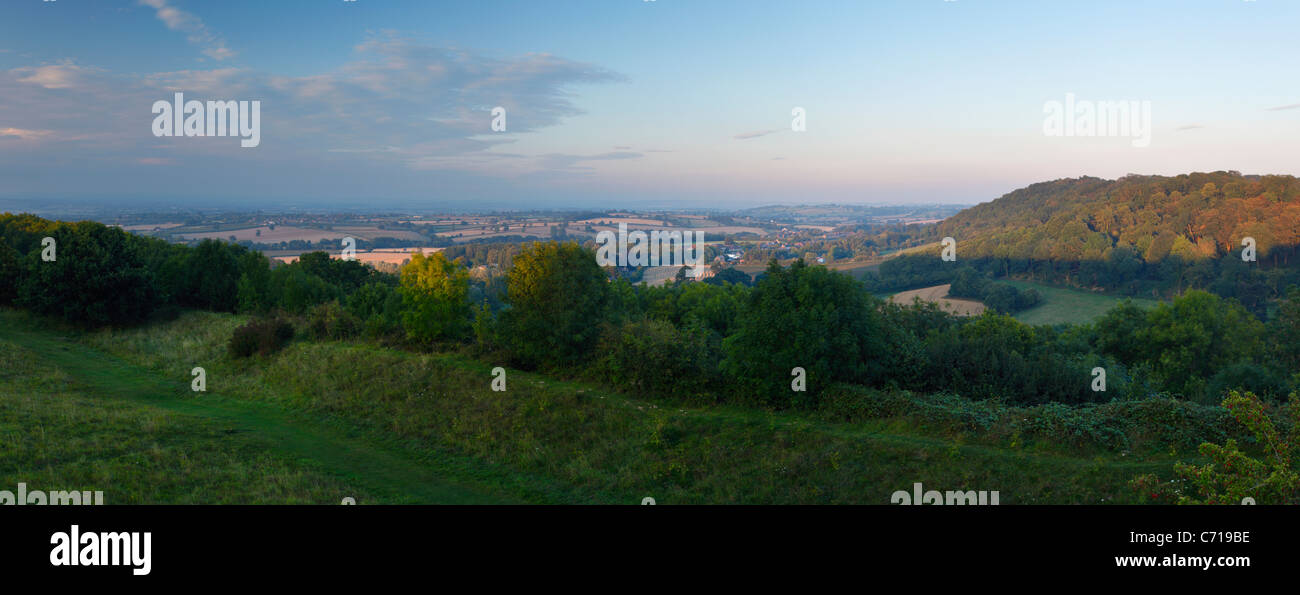 View from Ham Hill Country Park. Somerset. England. UK Stock Photo - Alamy
