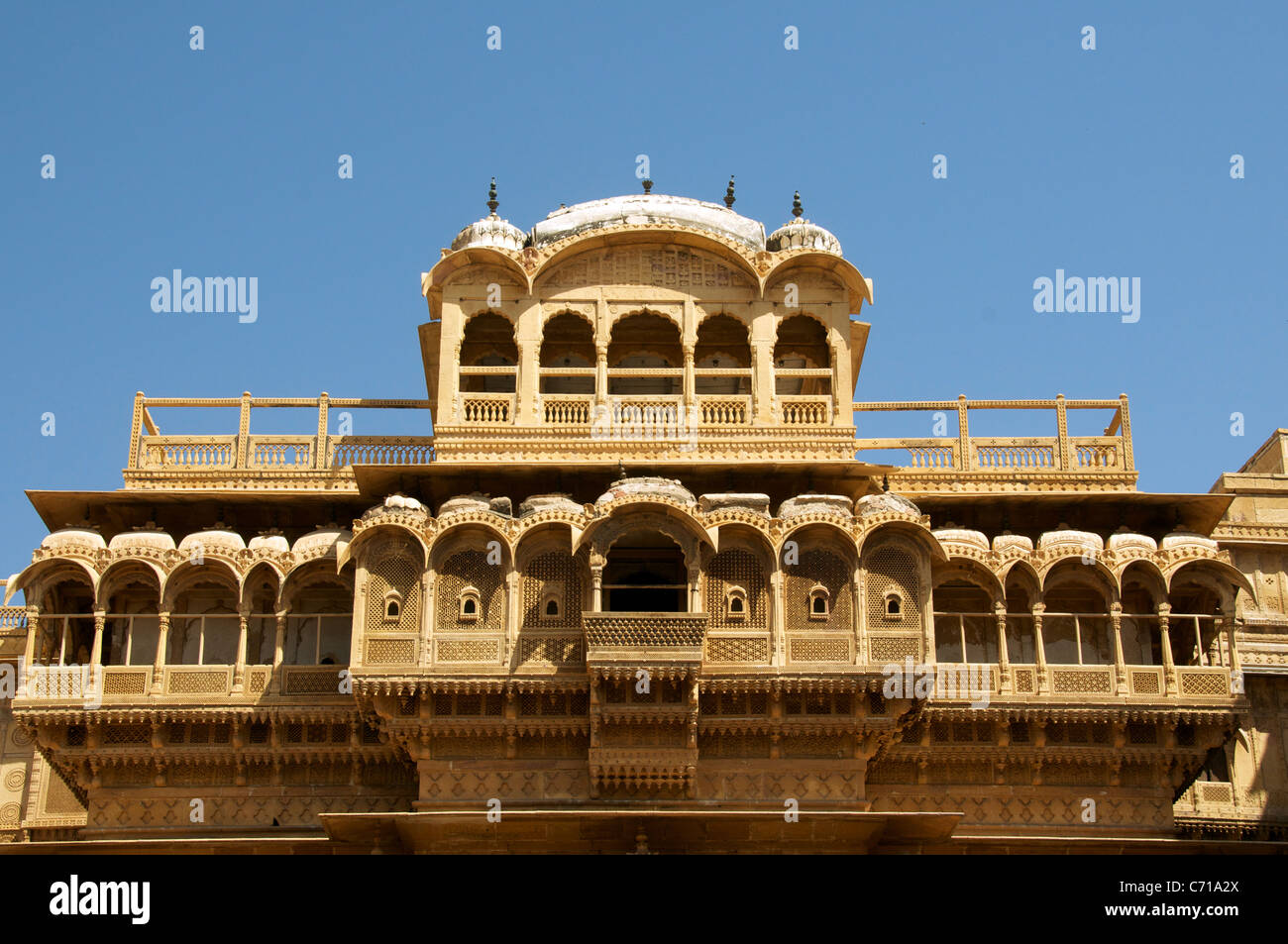 Maharaja Mahal within Jaisalmer Fort Western Rajasthan India Stock ...