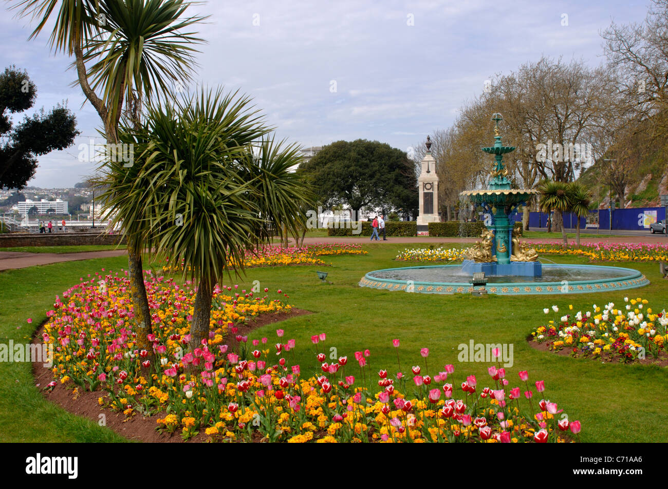 Princess Gardens at the seafront in Torquay, Devon, England Stock Photo ...