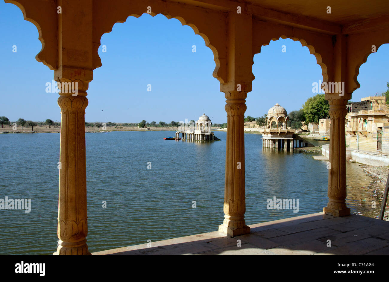 Rajasthan india pavilion lake hi-res stock photography and images - Alamy