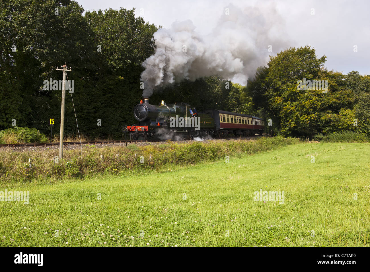 Cornish Branch Line Steam Stock Photo - Alamy