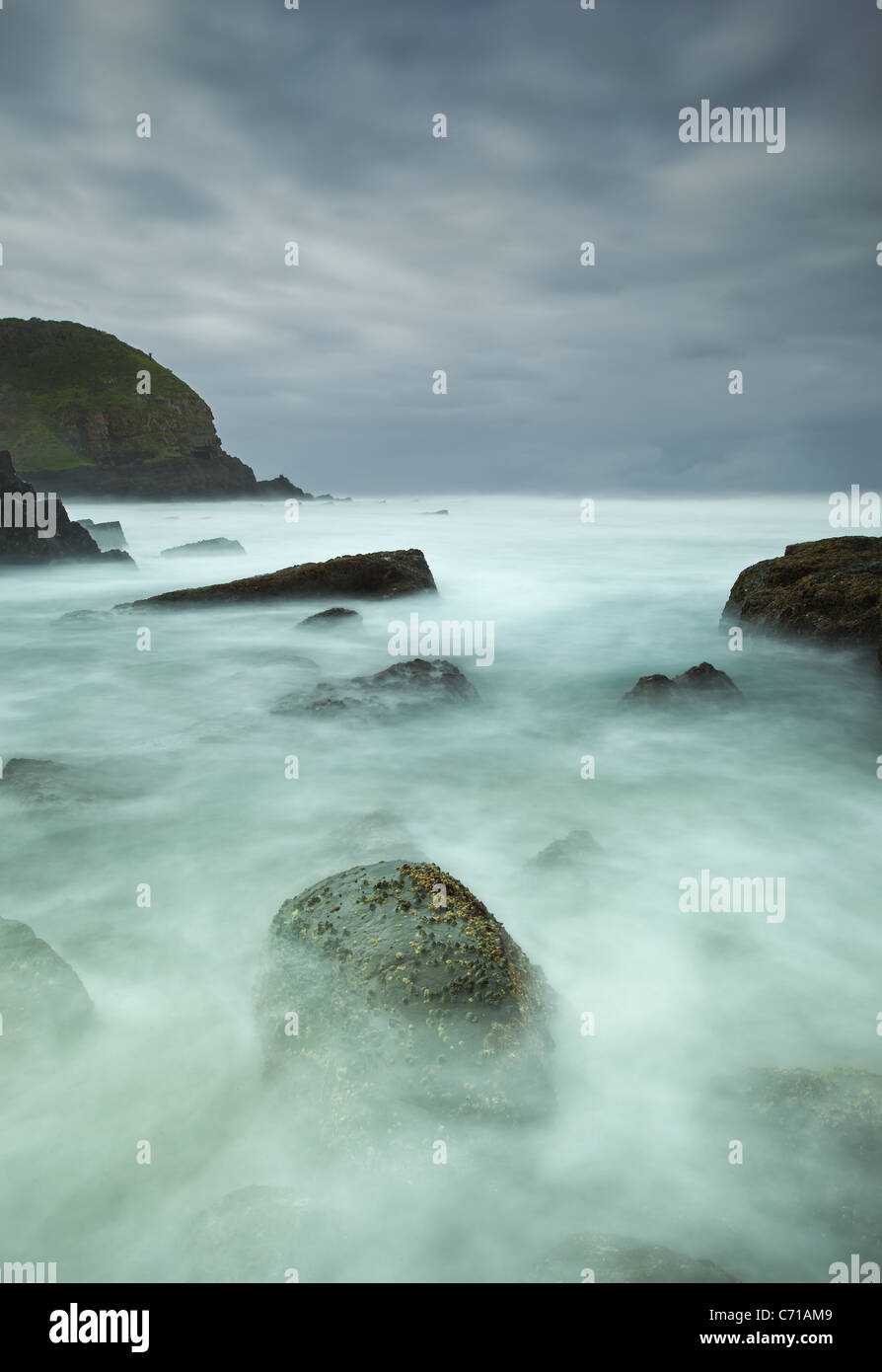 long exposure seascape with blurred water Stock Photo - Alamy