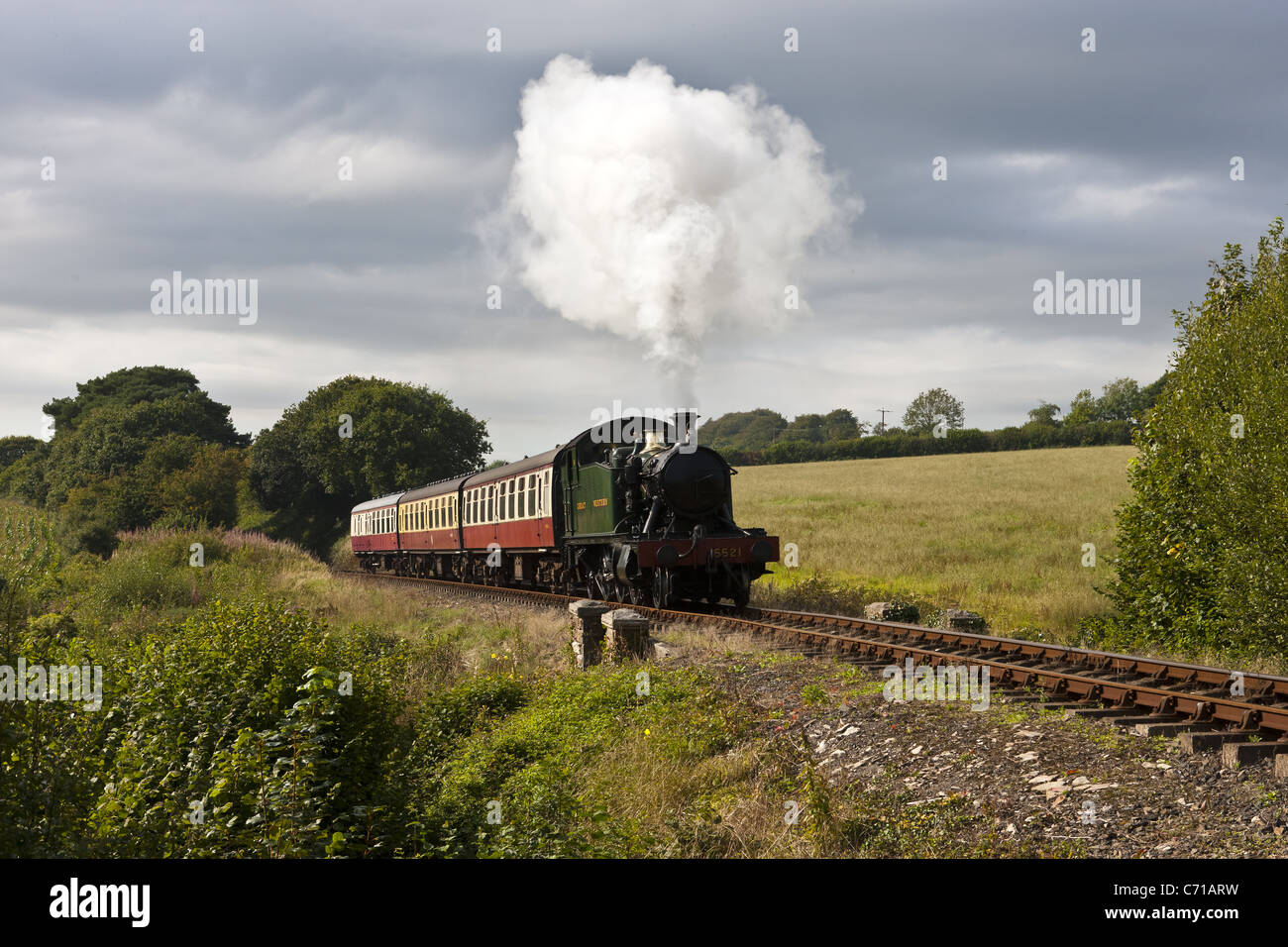 Cornish Branch Line Steam Stock Photo - Alamy