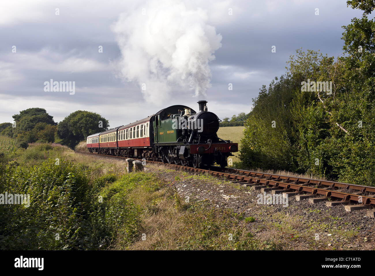 Cornish Branch Line Steam Stock Photo - Alamy