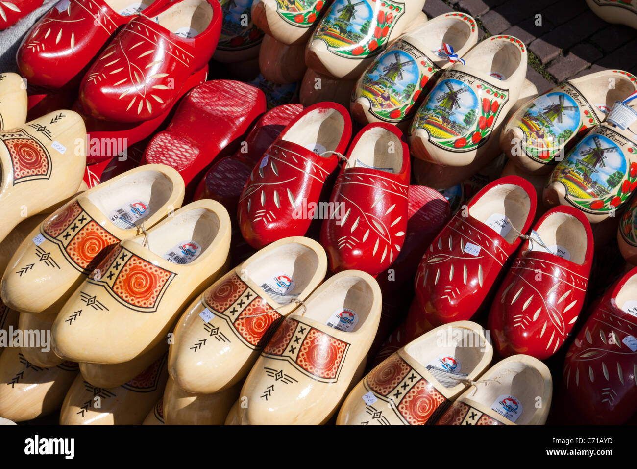 Famous traditional Dutch wooden clogs Stock Photo - Alamy