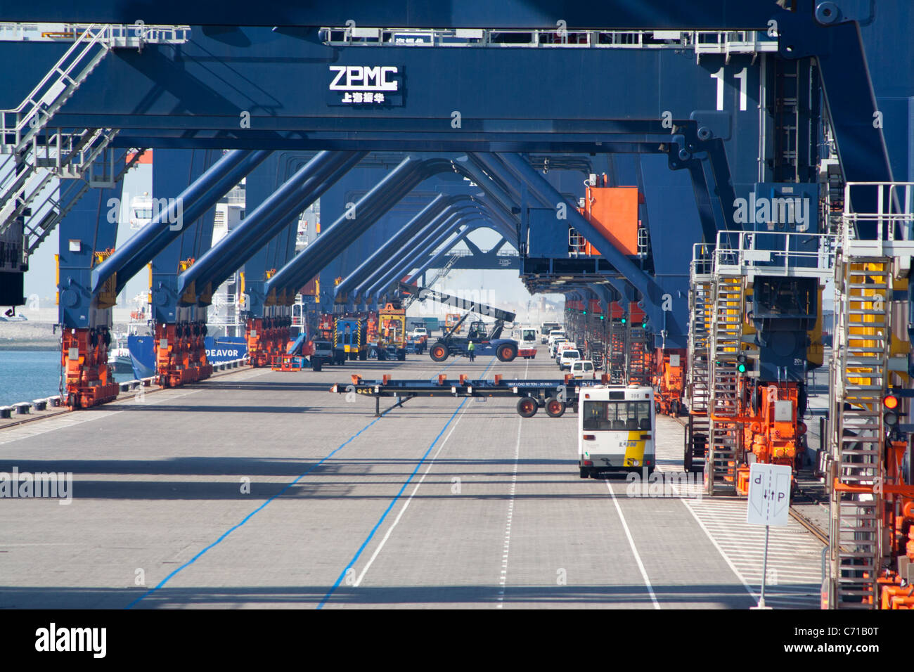 Rotterdam europoort port terminal netherlands hi-res stock photography ...