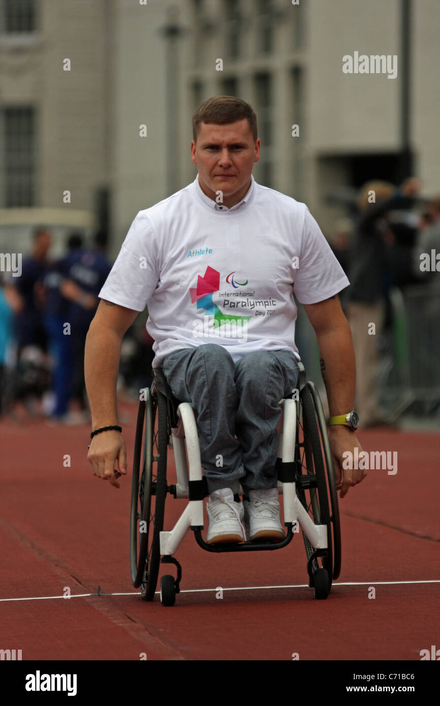 David Weir, wheelchair athlete. International Paralympic Day in ...