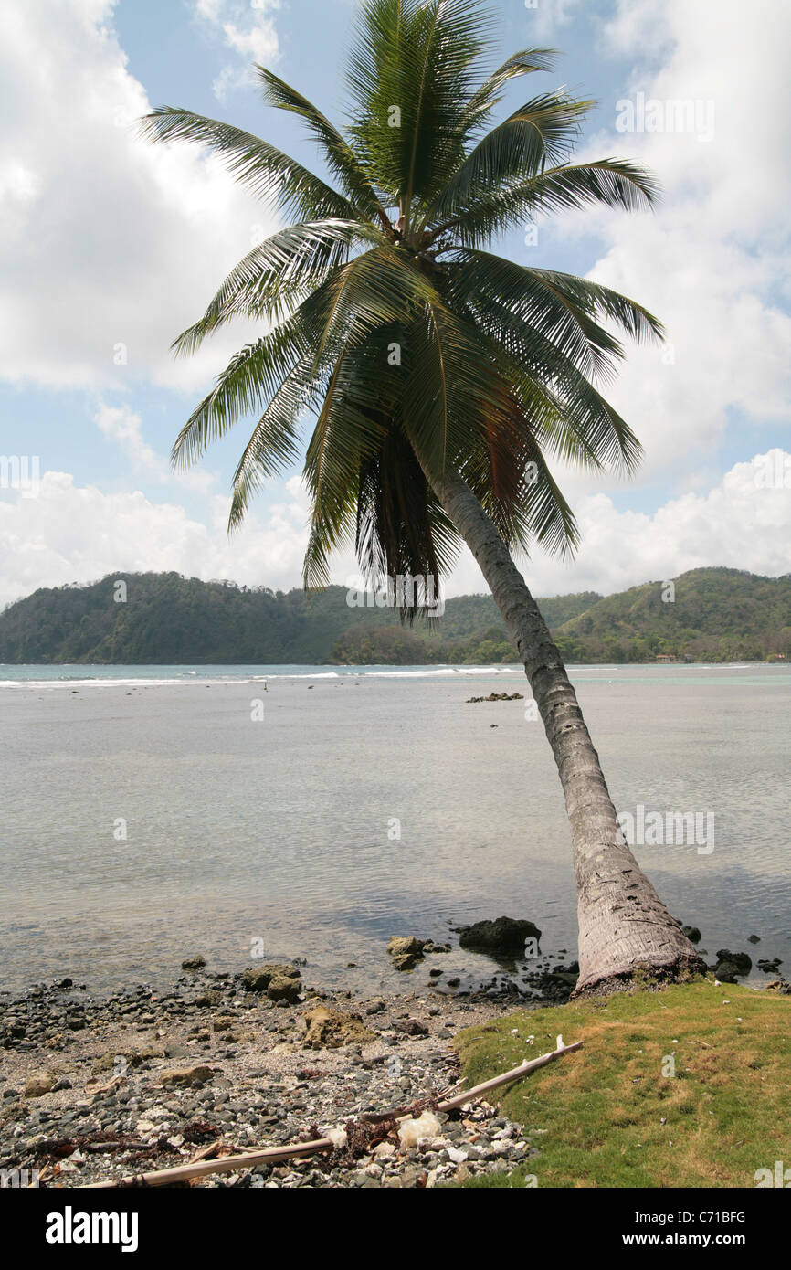 Sunny tropical beach at the Costa Arriba of Colon, Panama, in the ...