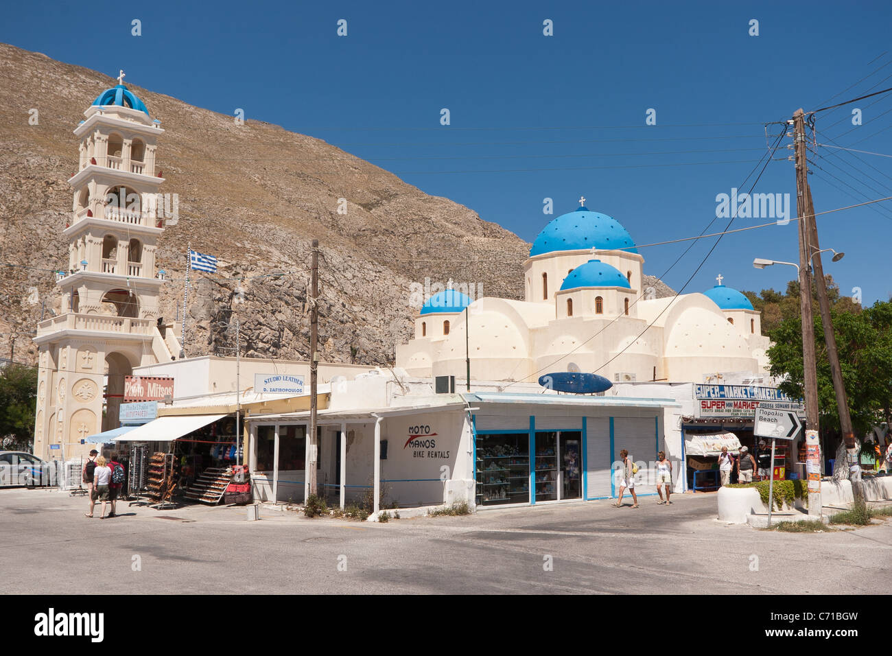 Perissa church hi-res stock photography and images - Alamy