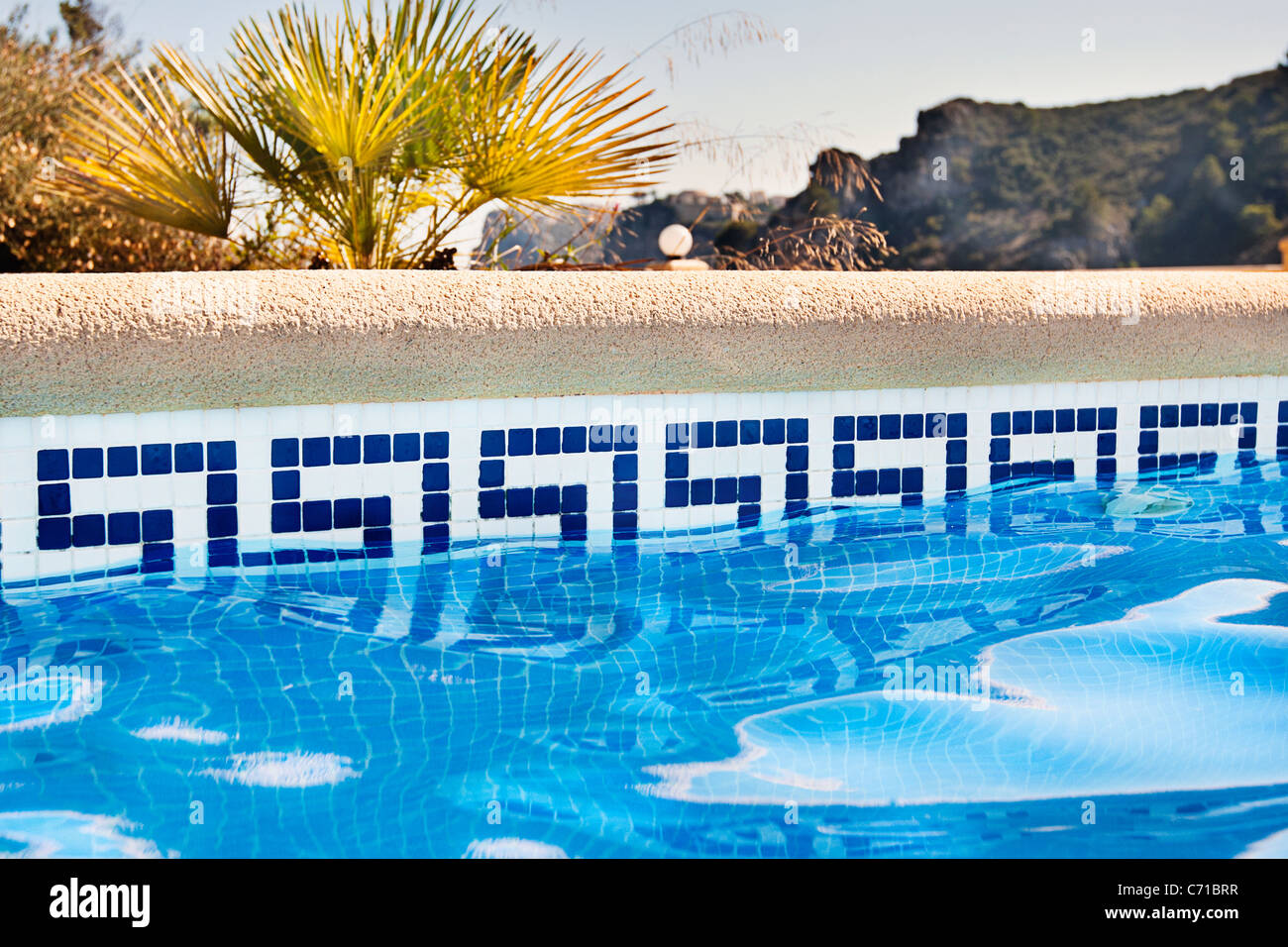 Shot from a Swimming Pool Stock Photo - Alamy