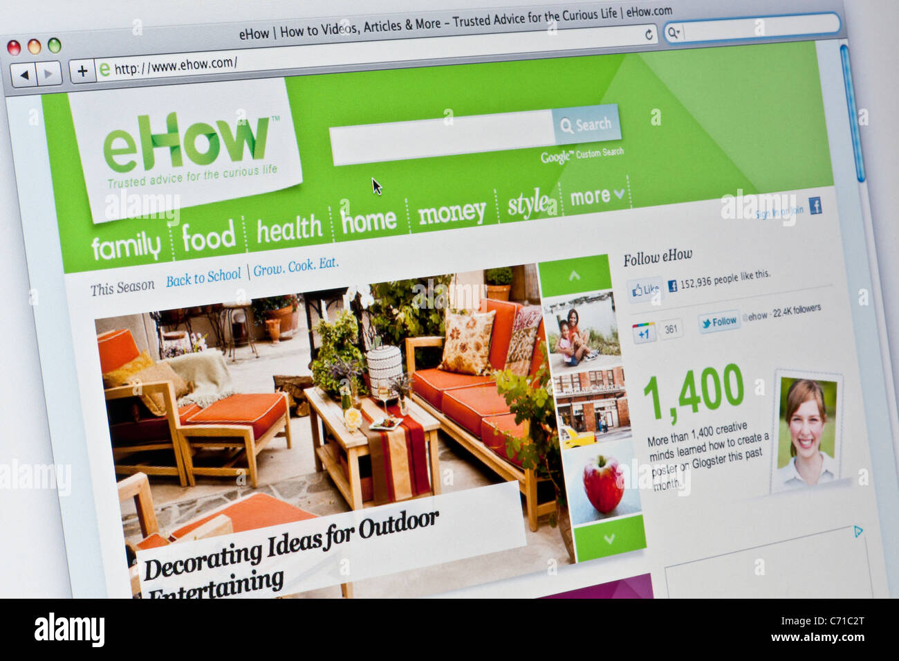 Close up of the eHow logo as seen on its website. (Editorial use only ...
