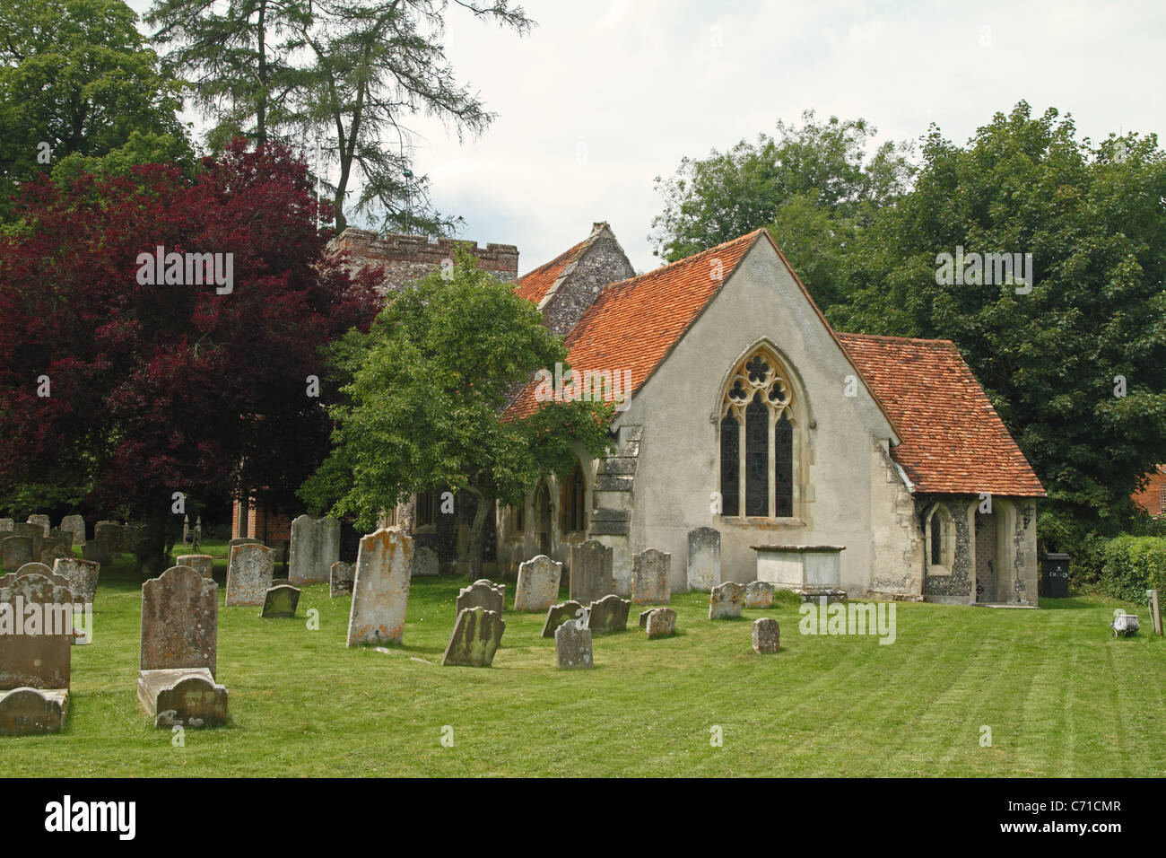 Turville church turville buckinghamshire england hi-res stock ...